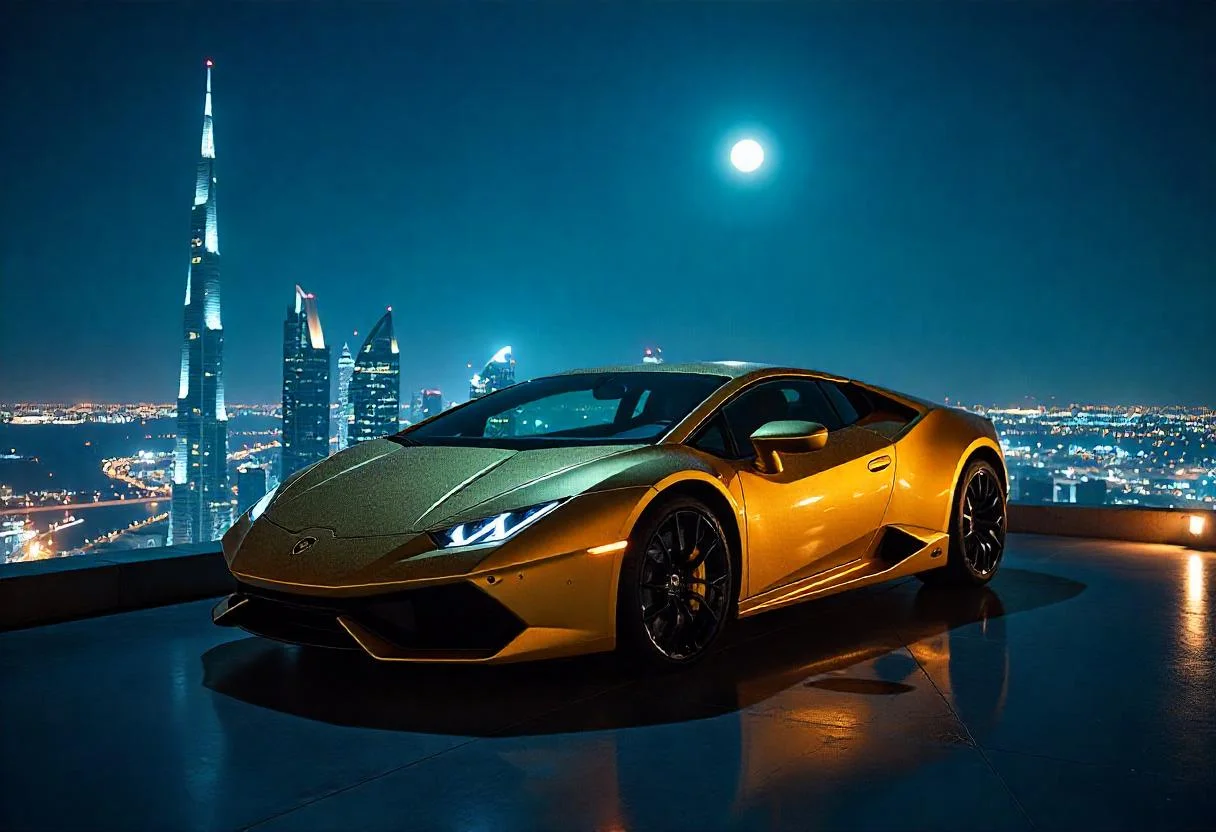Golden VIP Sports Car Rental in Dubai – Lamborghini and More